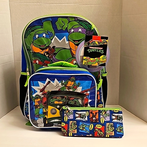 Accessories | Teenage Mutant Ninja Turtles Backpack 3 Pc Set Zip Case ...